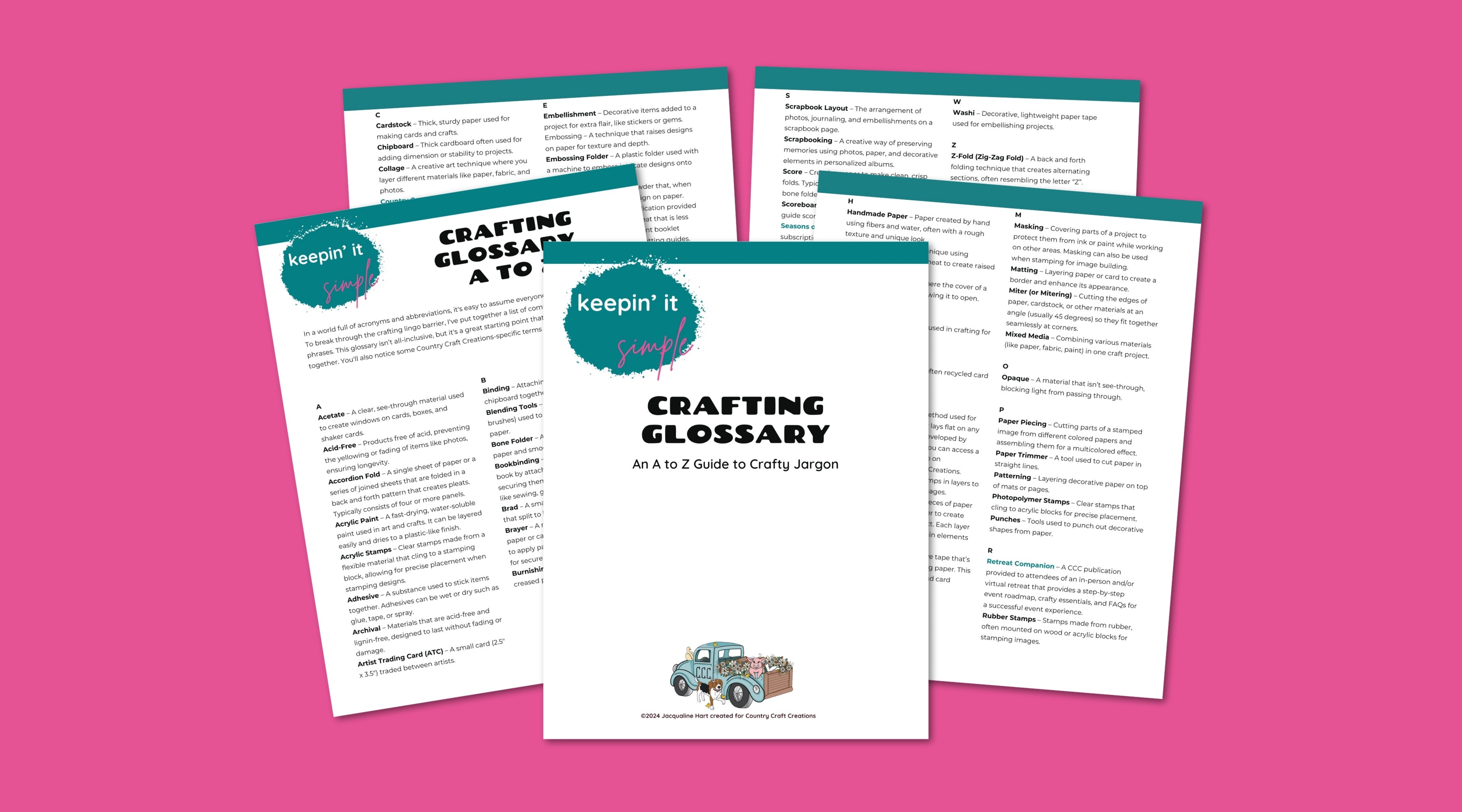 Crafting Glossary A to Z: Keepin' it Simple – Country Craft Creations