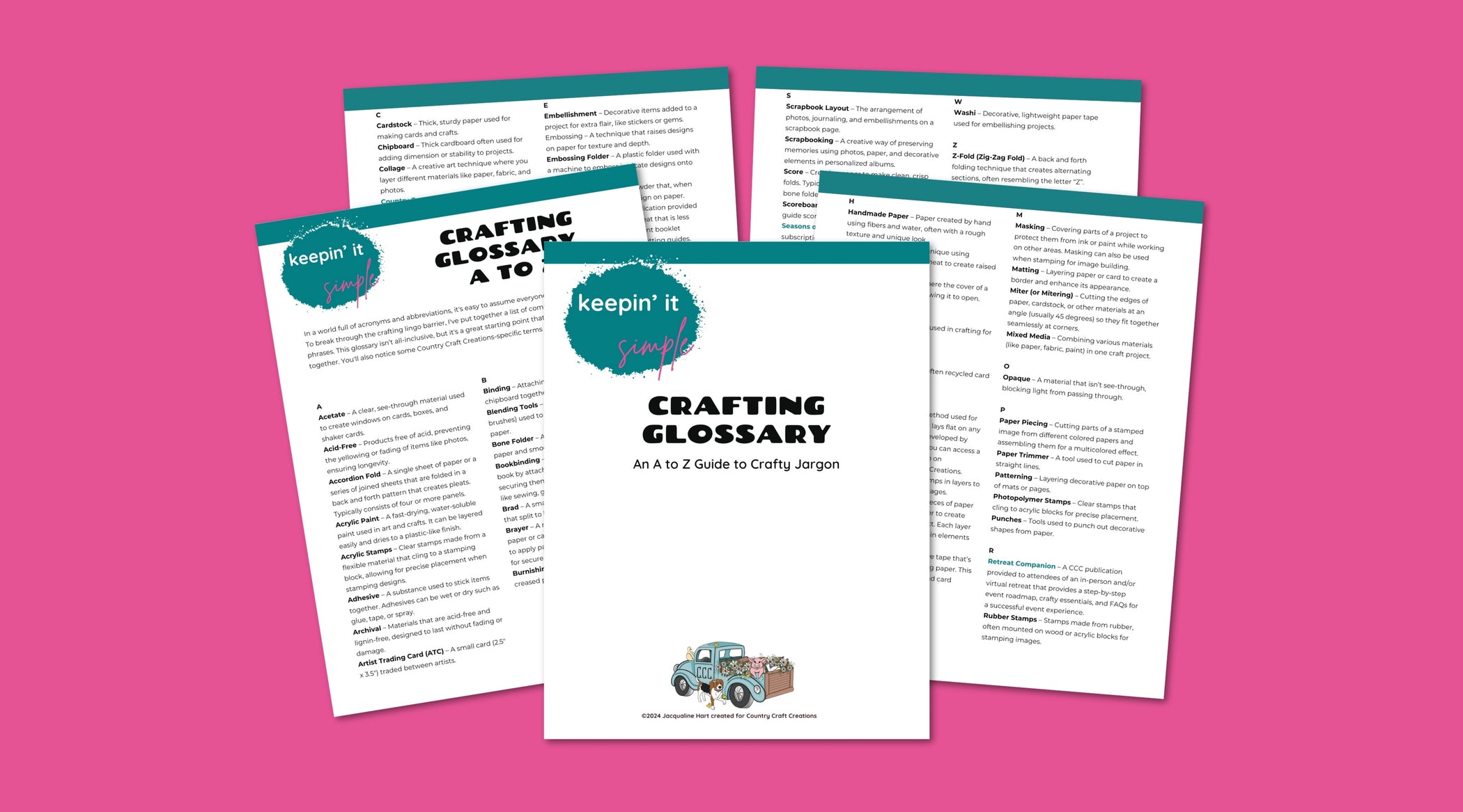 Crafting Glossary A to Z: Keepin' it Simple – Country Craft Creations