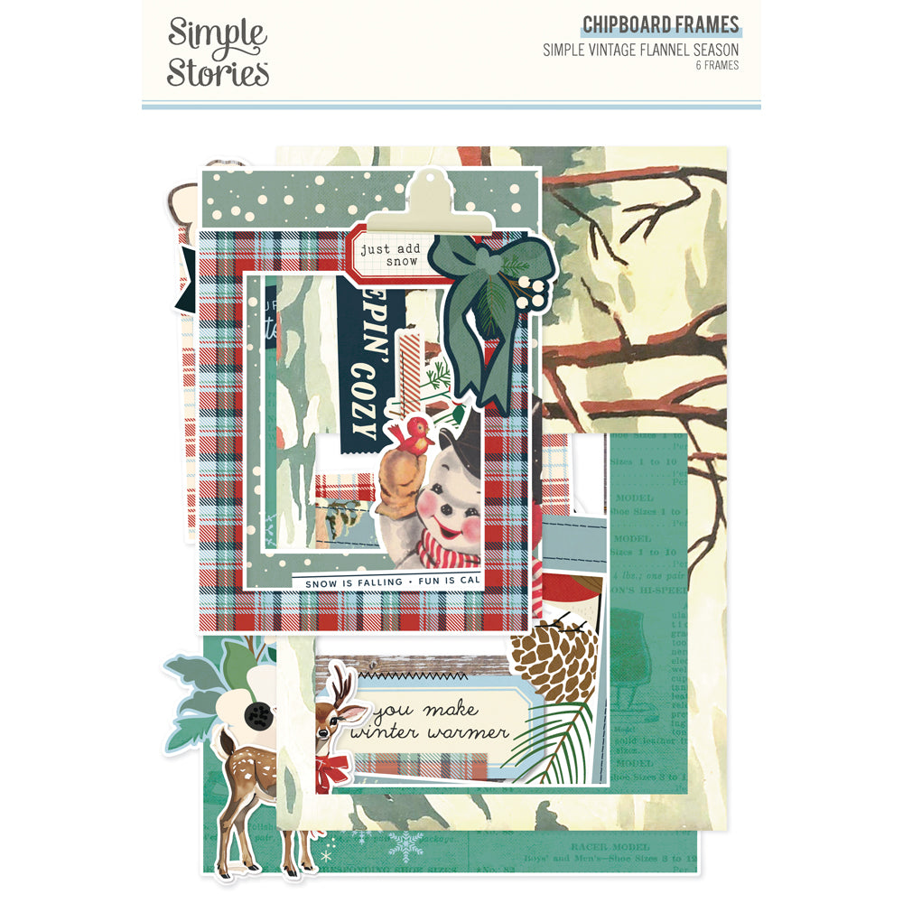 Simple Stories - Simple Vintage Flannel Season - Chipboard Frames ...