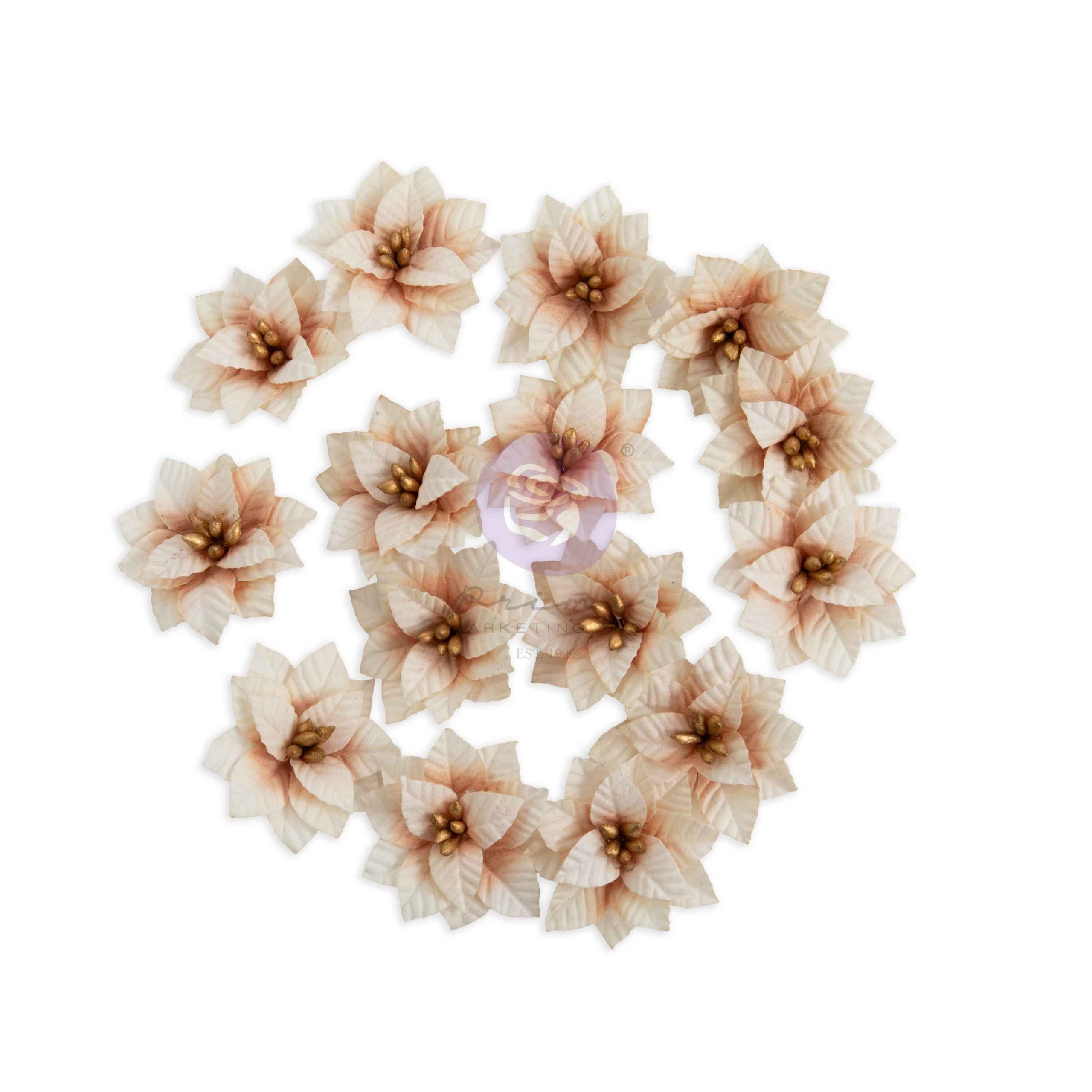 Prima - Twinkle & Treats Flowers - Frosted Petals 15 PCS - 0312 ...