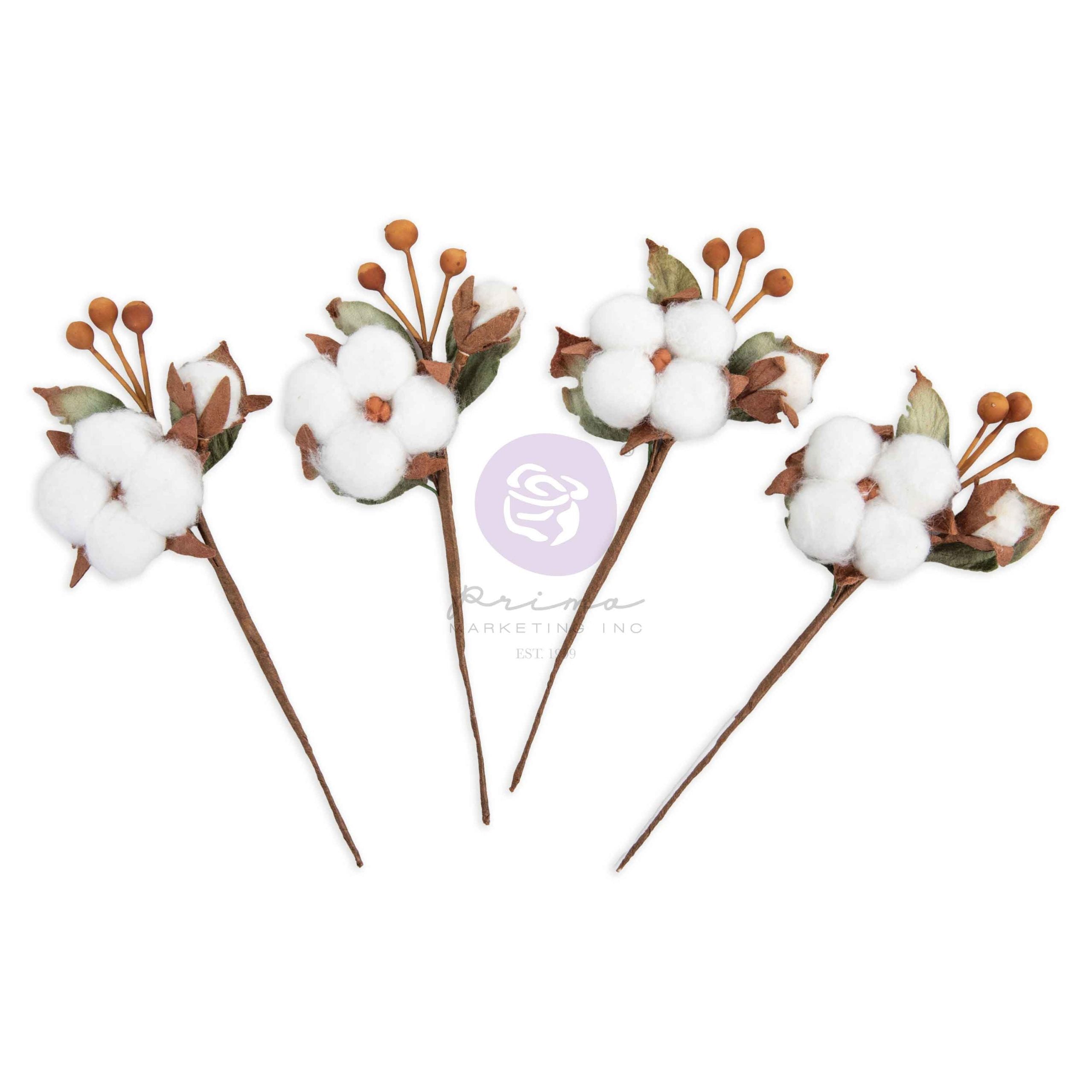 Prima - Twinkle & Treats Flowers - Snowy Cotton - 0350 – Country Craft ...