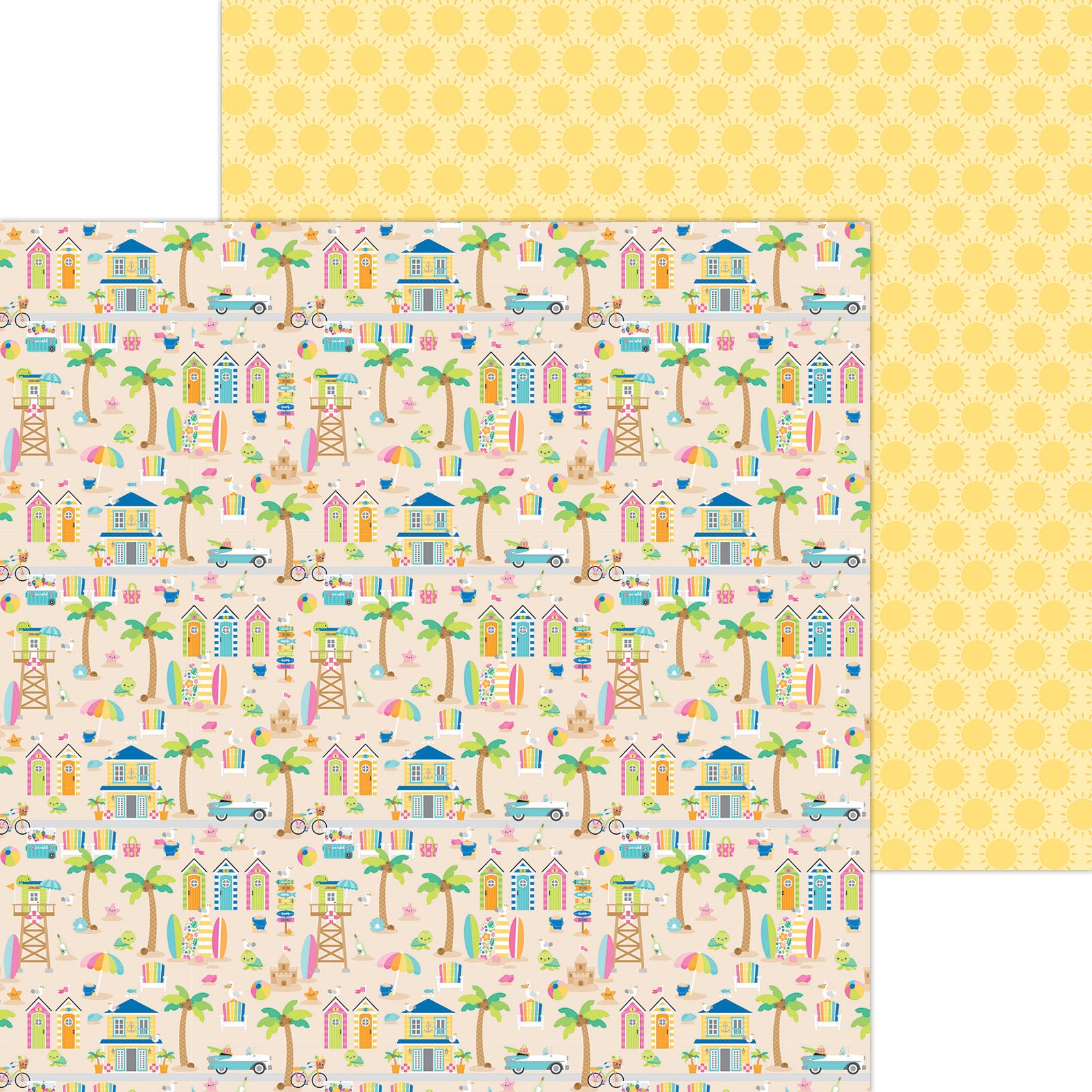 Doodlebug - Summer Fun - 12x12 Single Sheet - Summer Fun / 8929 ...