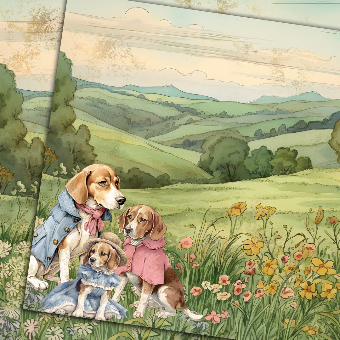 Country Craft Creations - Charlotte's Friends - 8x8 - Cotton Bristol