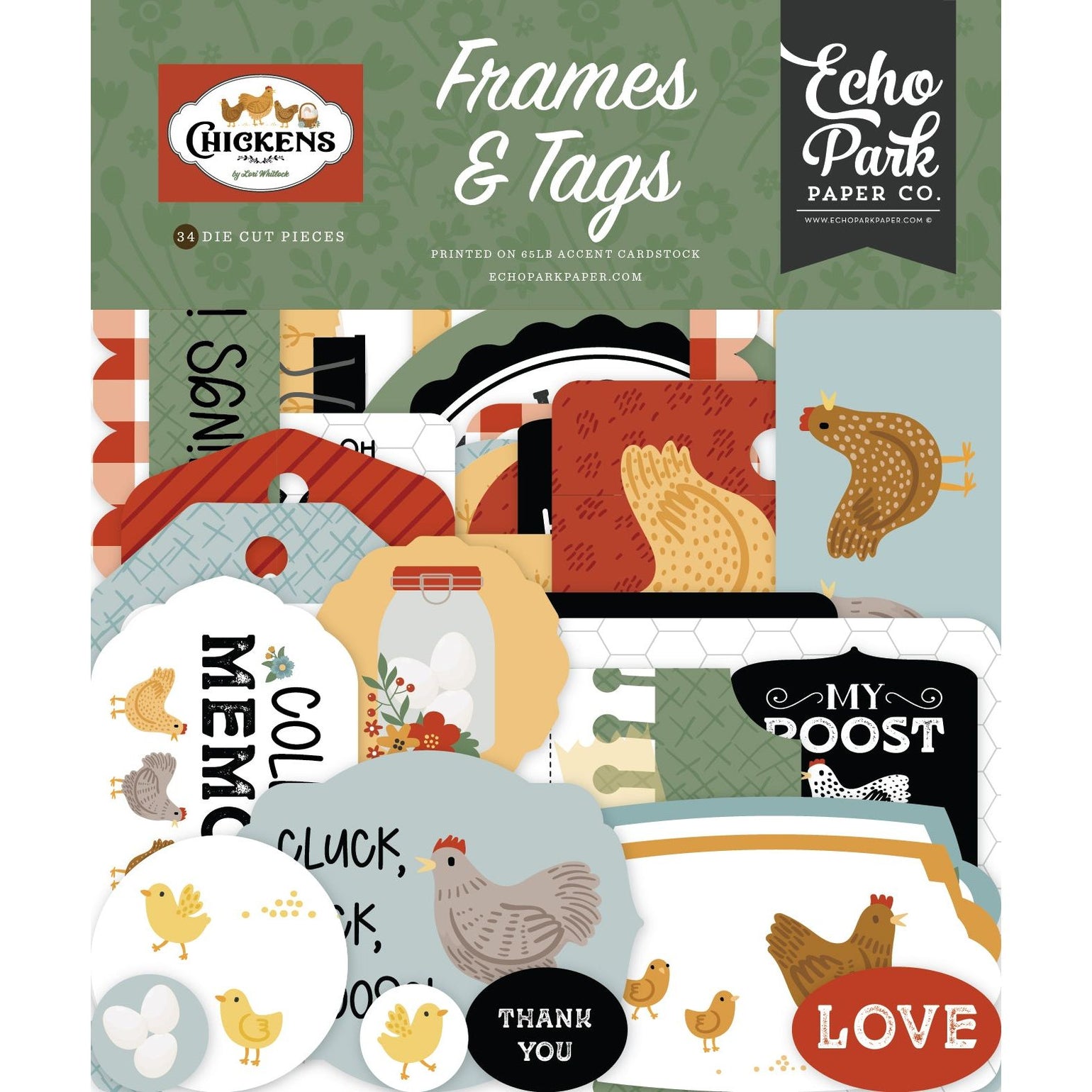Echo Park - Chickens - Frames & Tags – Country Craft Creations
