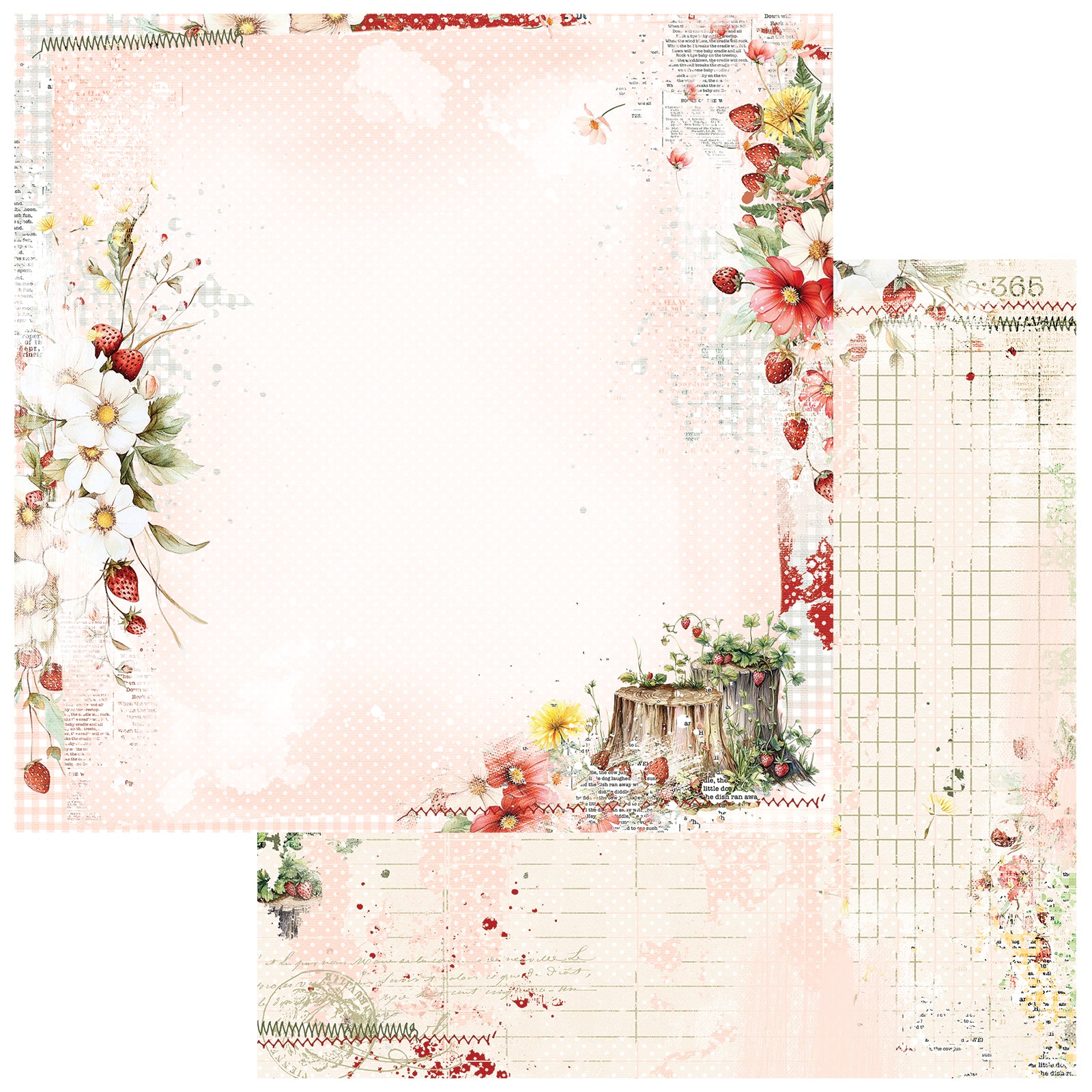 49 & Market - Nature's Haven - 12x12 Single Sheets - Blossom Sprinkle ...