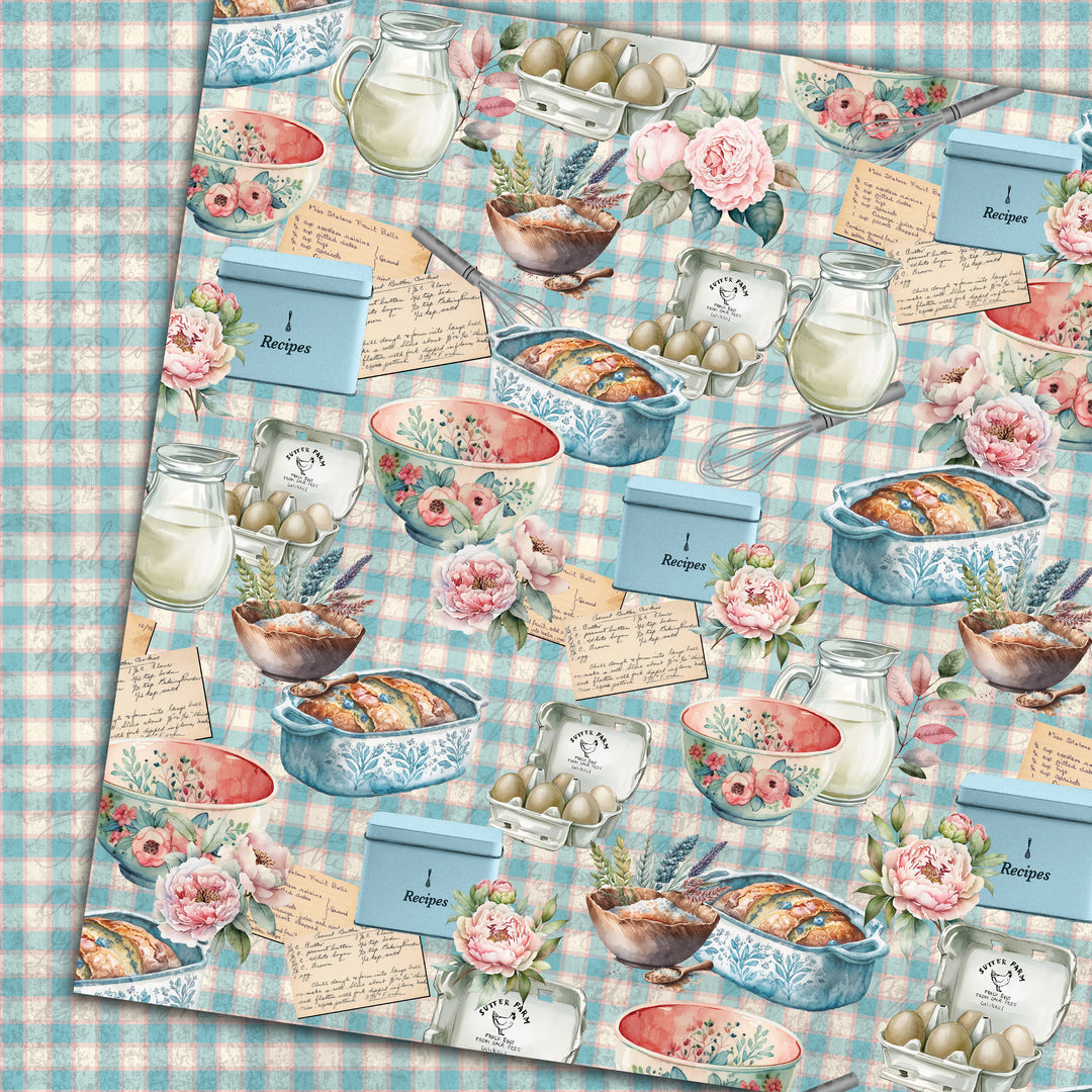 Country Craft Creations - Kitchen Memories - 12x12 - Cotton Bristol