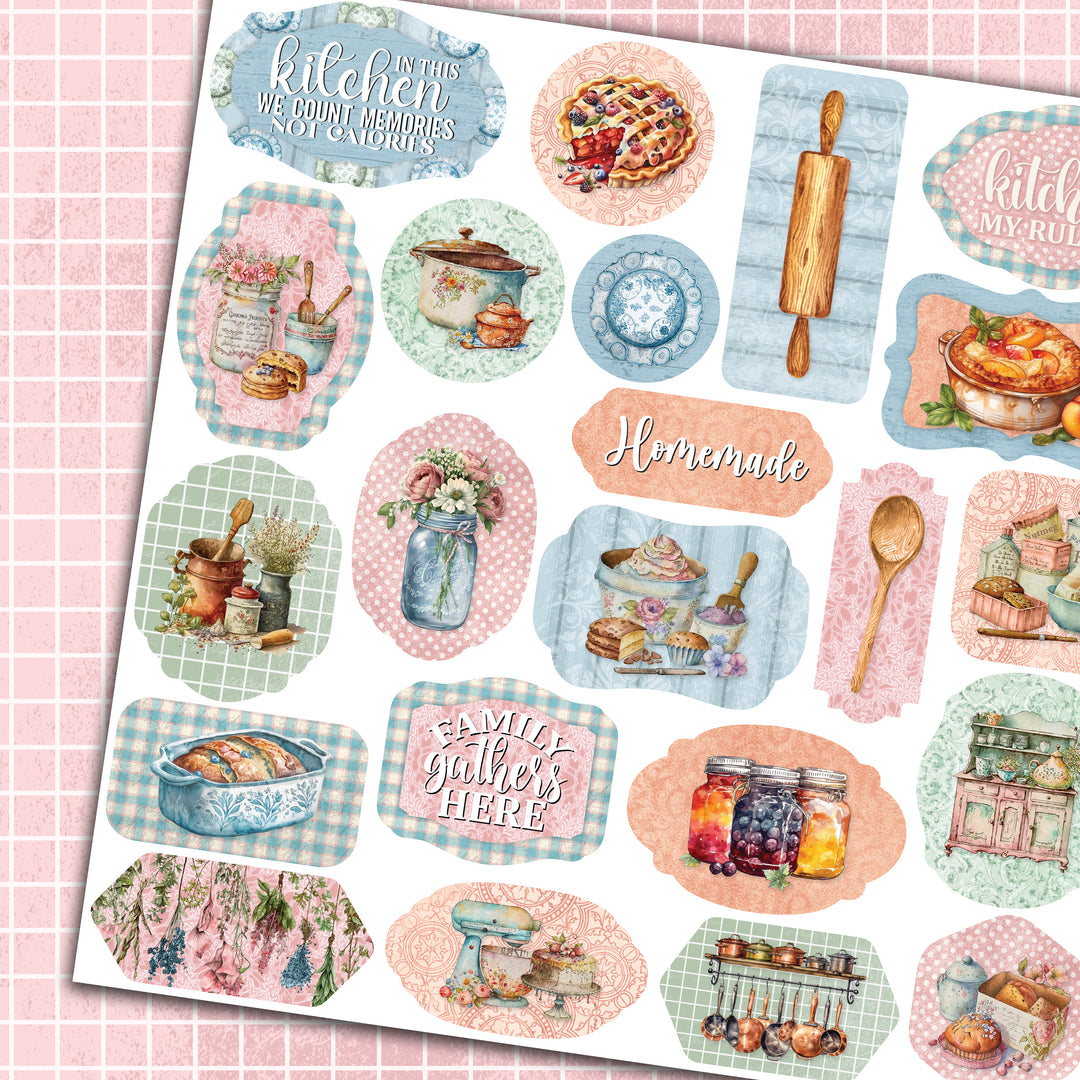 Country Craft Creations - Kitchen Memories - 12x12 - Cotton Bristol