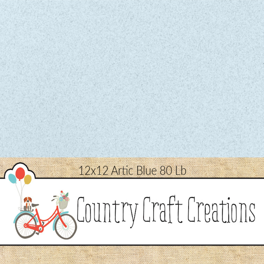 Artisan Cardstock - Artic Blue - 12x12 - 24 Pack – Country Craft Creations
